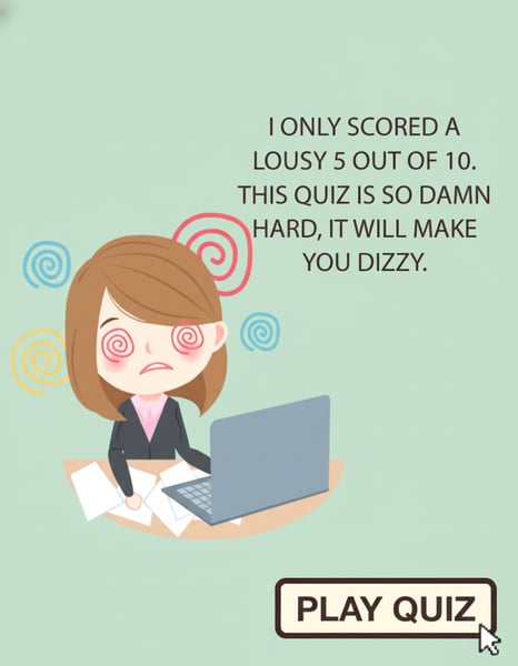 This quiz will make you Dizzy