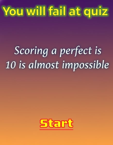 You will fail