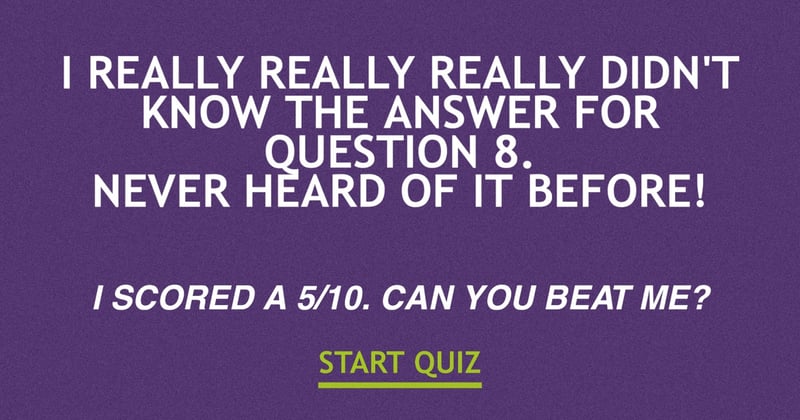 Trivia Quiz with a Mix of Questions