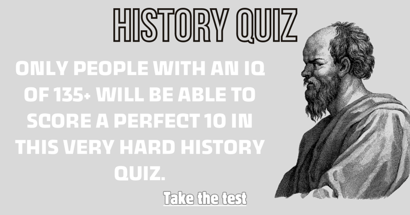 Hard History Quiz