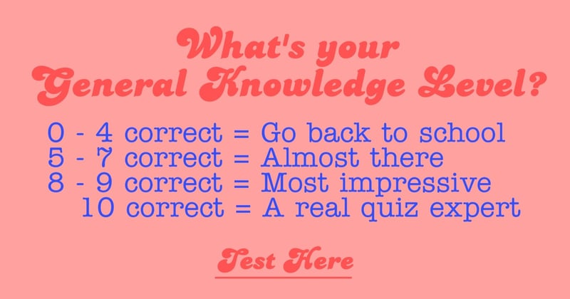 General Knowledge Level Test