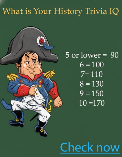 History Trivia IQ test