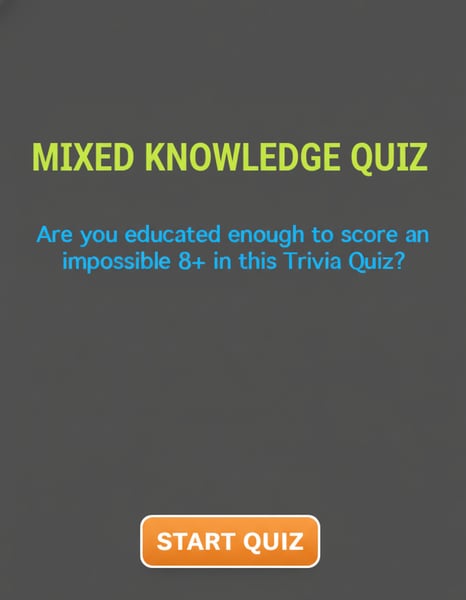 Quiz with a variety of topics