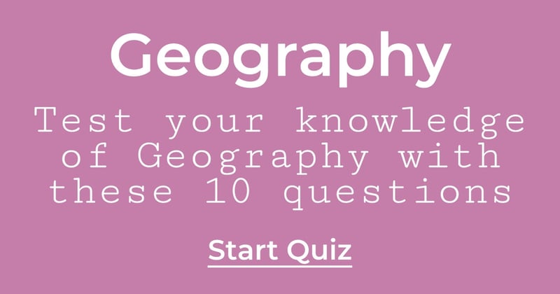 Geography Quiz