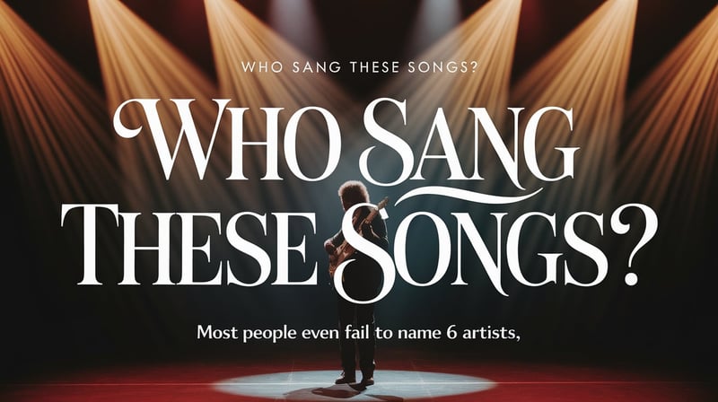Who Sang These Songs?