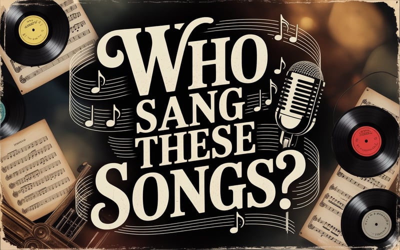Who Sang These Songs?