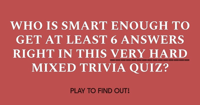 Mixed Trivia Quiz